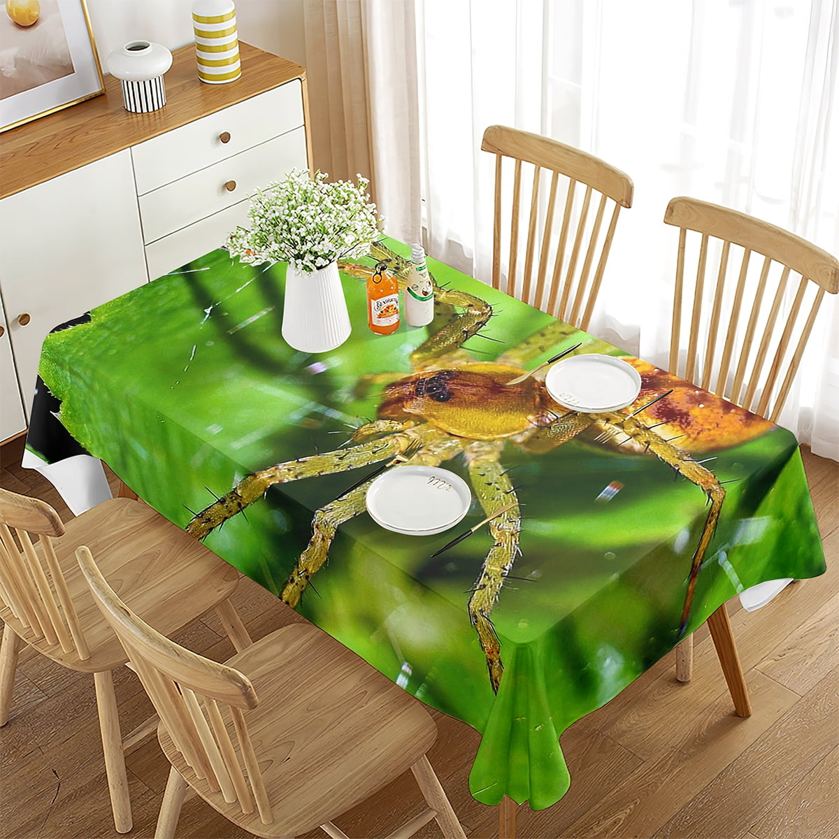 Tablecloth ous Animal Spider Home r Rectangular Tablecloth Spider for ...