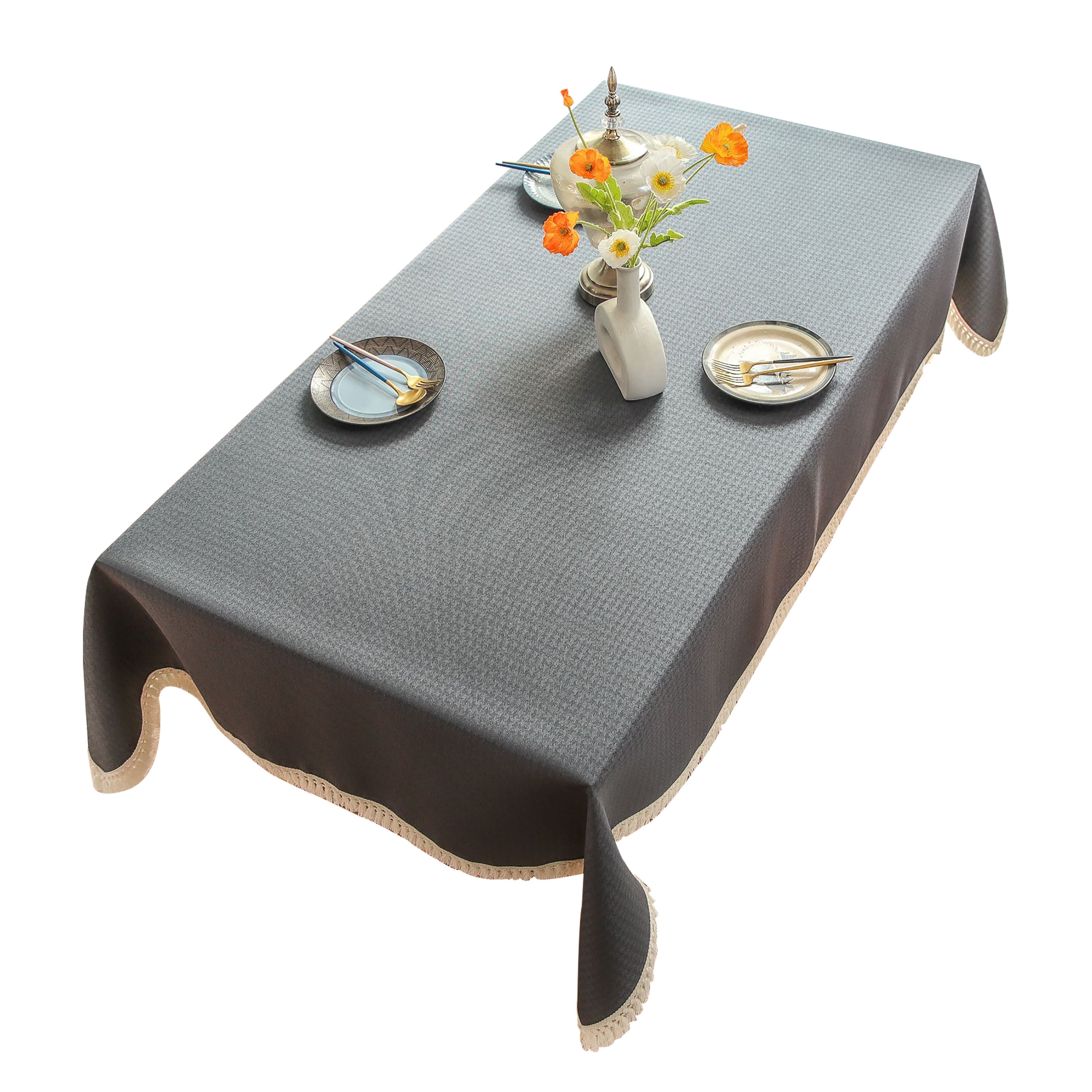 Tablecloths For Rectangle Tables,Thicken Jacquard Houndstooth ...