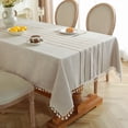 Tablecloths for Rectangle Tables, Cotton Linen Table Cloth Waterproof ...