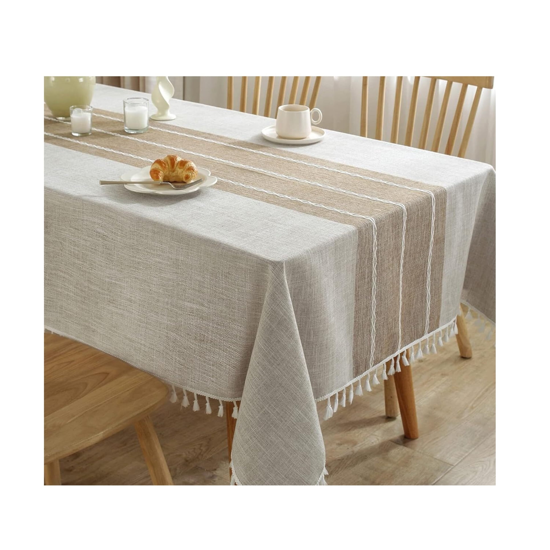 Tablecloths for Rectangle Tables,Cotton Linen Table Cloth Waterproof ...