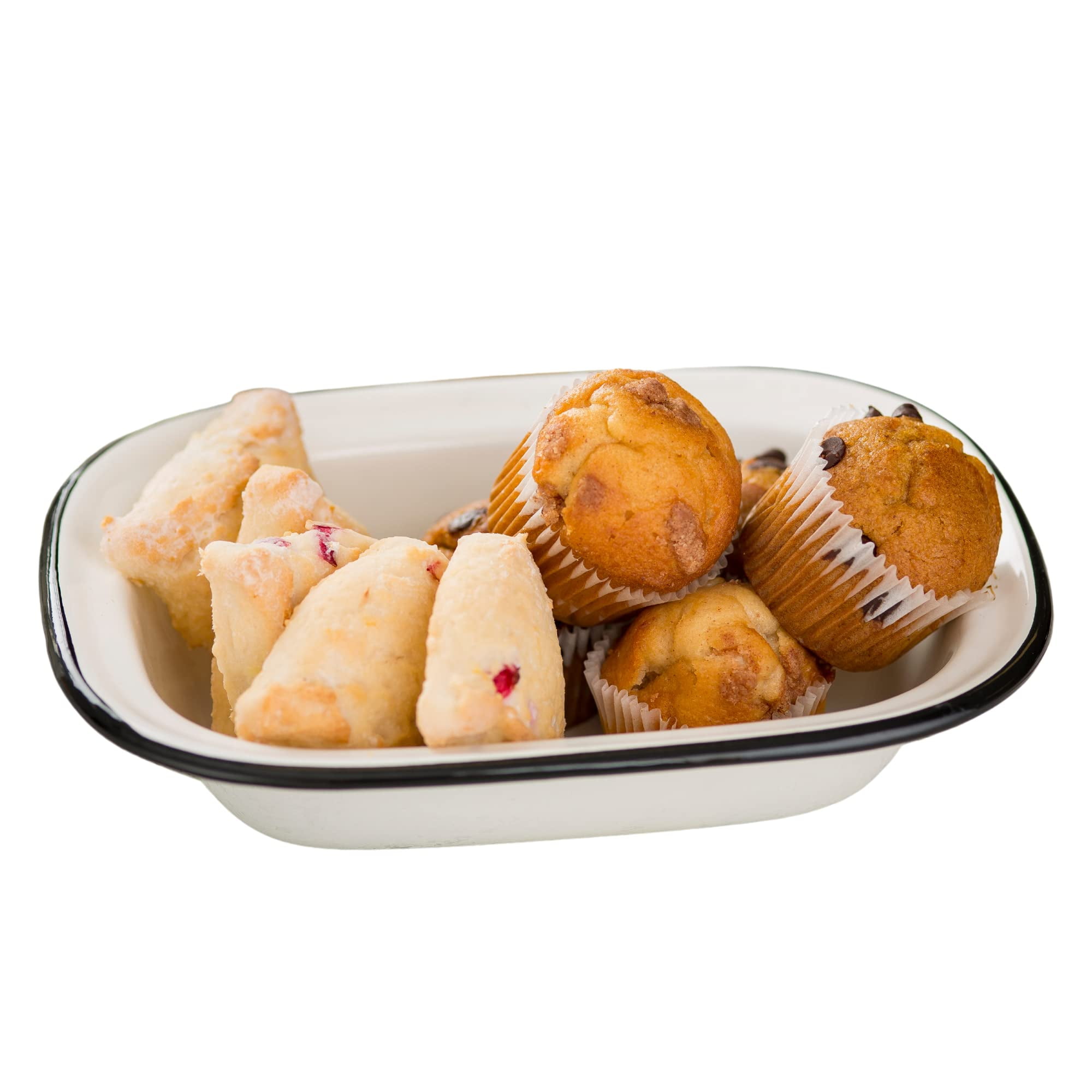 Tablecraft 80015 Enamelware Serving Pan, 11" L x 8.25" W x 2.5" H ...