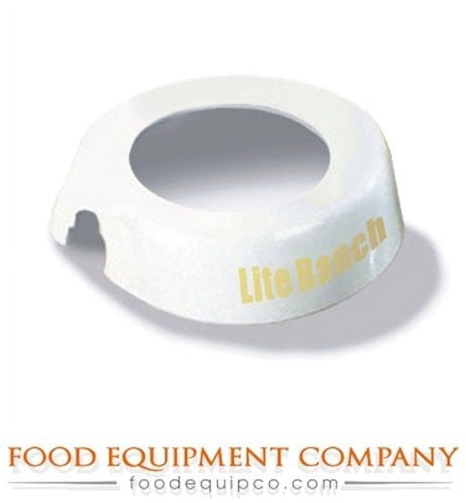 Tablecraft CB20 Imprinted White Plastic "Lite Ranch" Salad Dressing ...