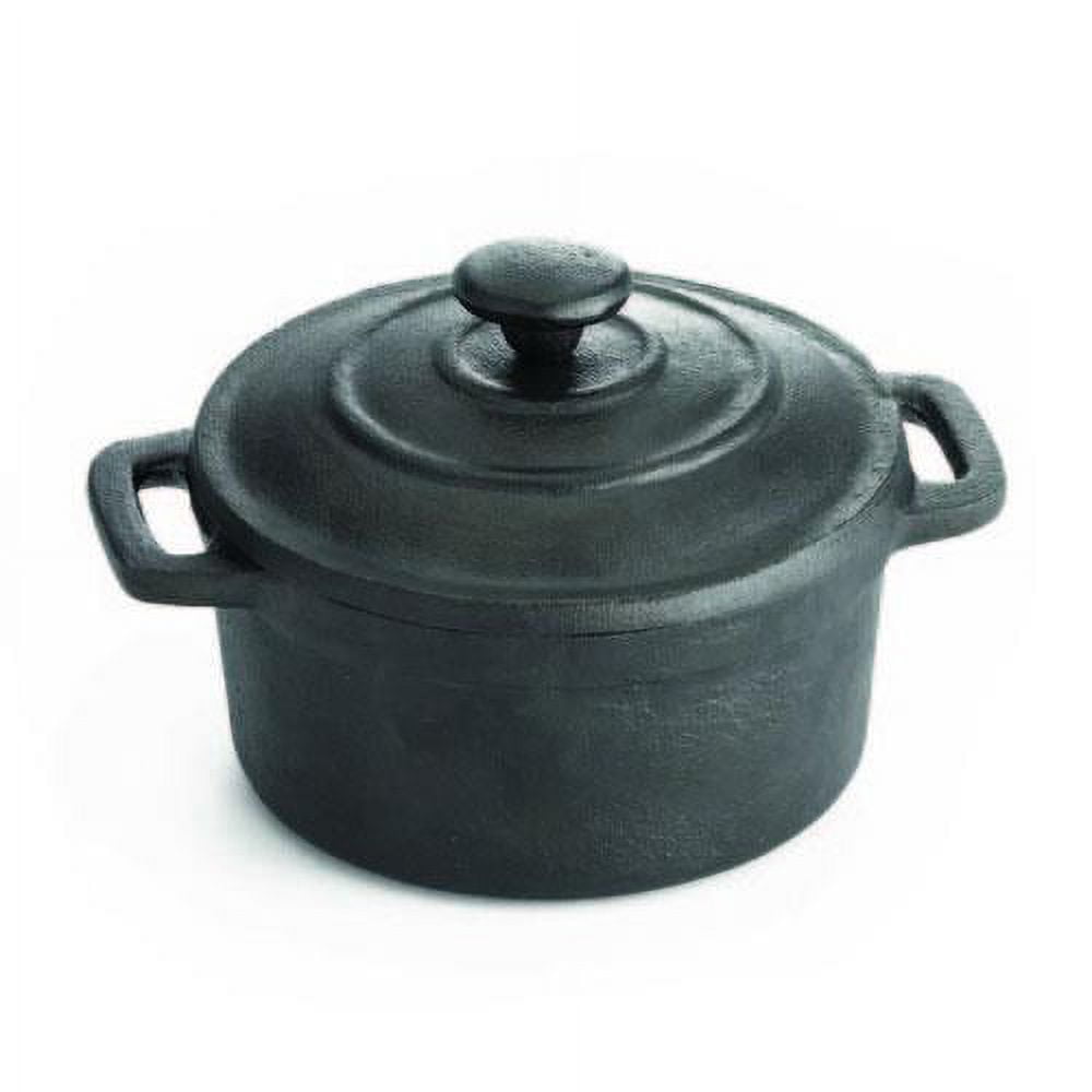 Tablecraft - CW30110 - 8 oz Mini Round Cast Iron Casserole Dish ...
