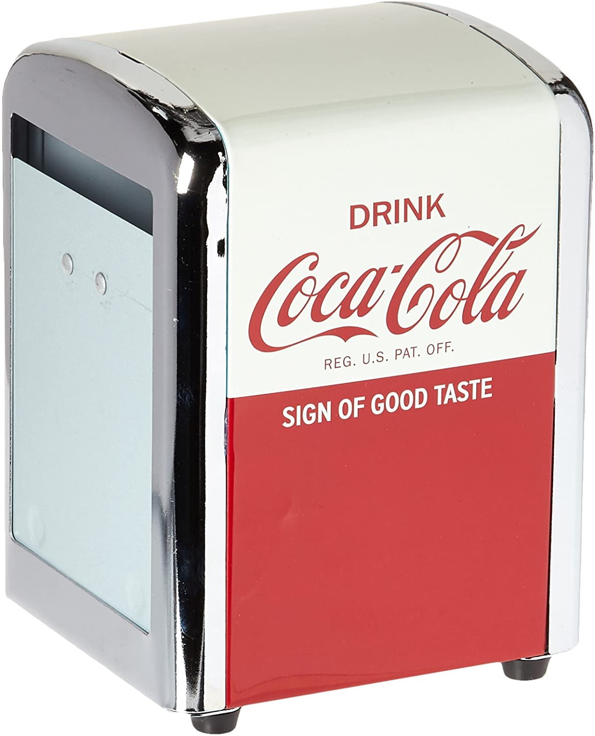 TableCraft, Coca-Cola Napkin Dispenser, CC381, Half, Red - Walmart.com