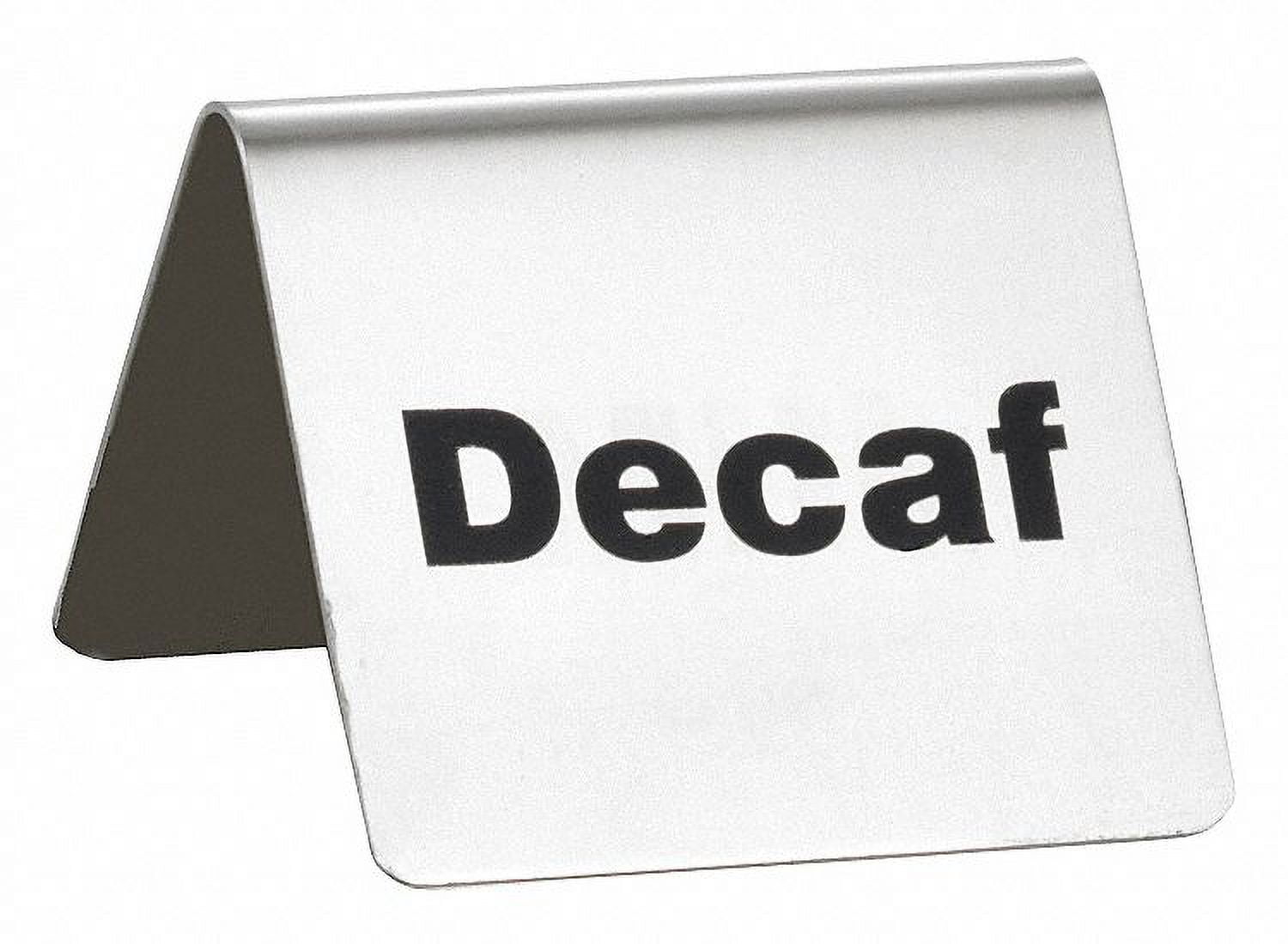Tablecraft Decaf Sign,2 in H,Silver B2 - Walmart Business Supplies