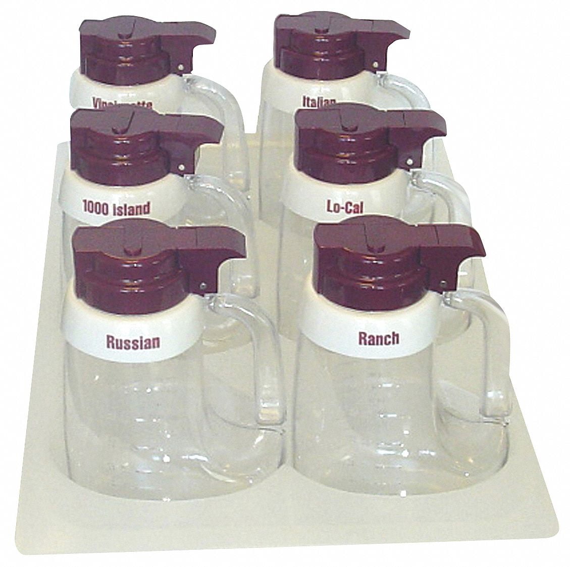 TableCraft 483 Salad Dressing Dispenser Set, includes (1) 20-5/8" x 12 ...