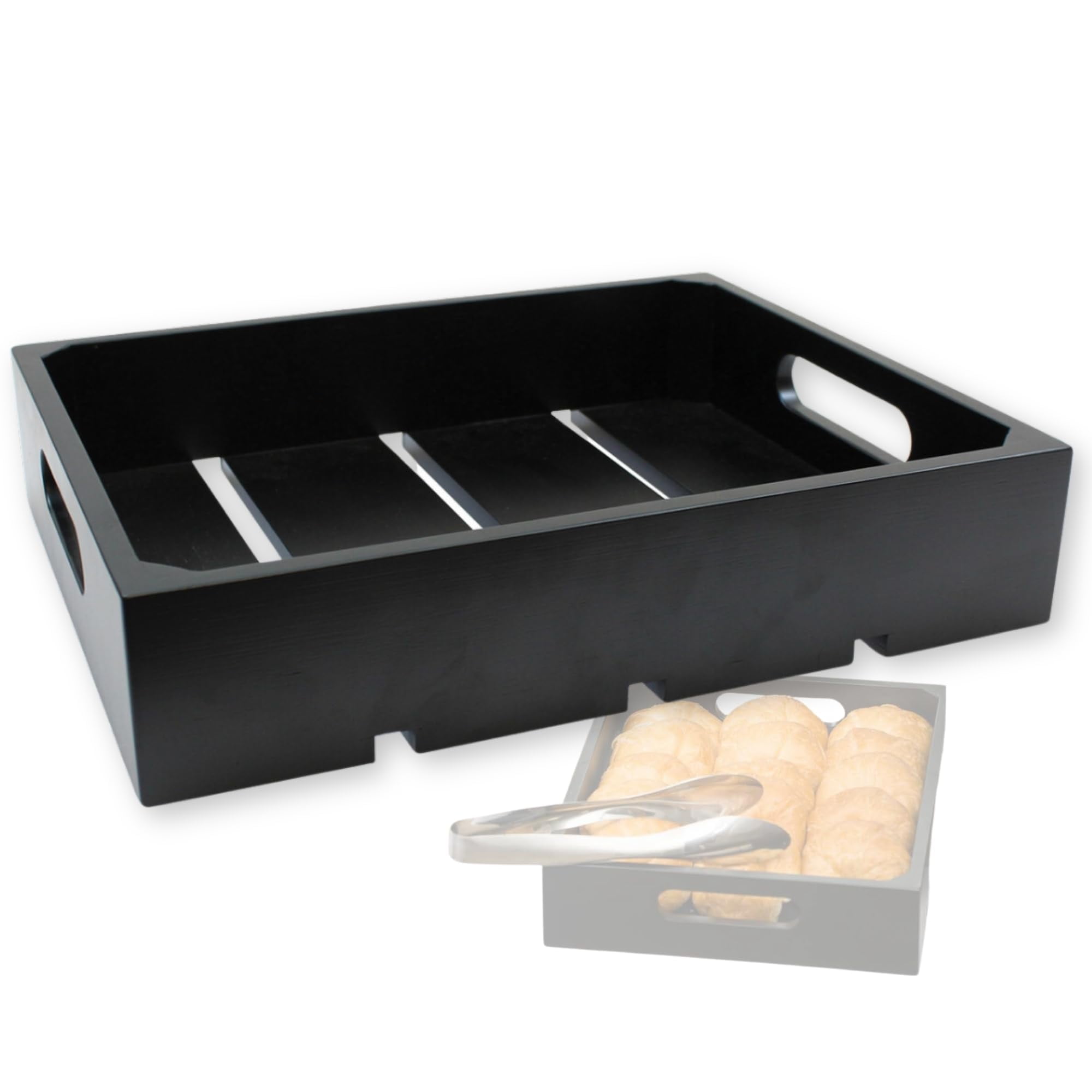 TableCraft Products CRATE12BK 1:2 Gastro Serving and Display Crate ...