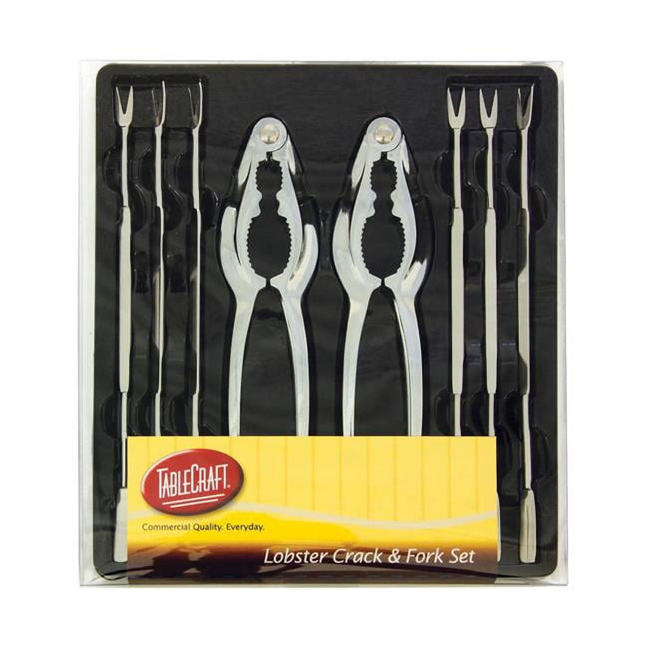 Tablecraft Lobster Crack & Fork Set Steel & Zinc Silver - Walmart.com