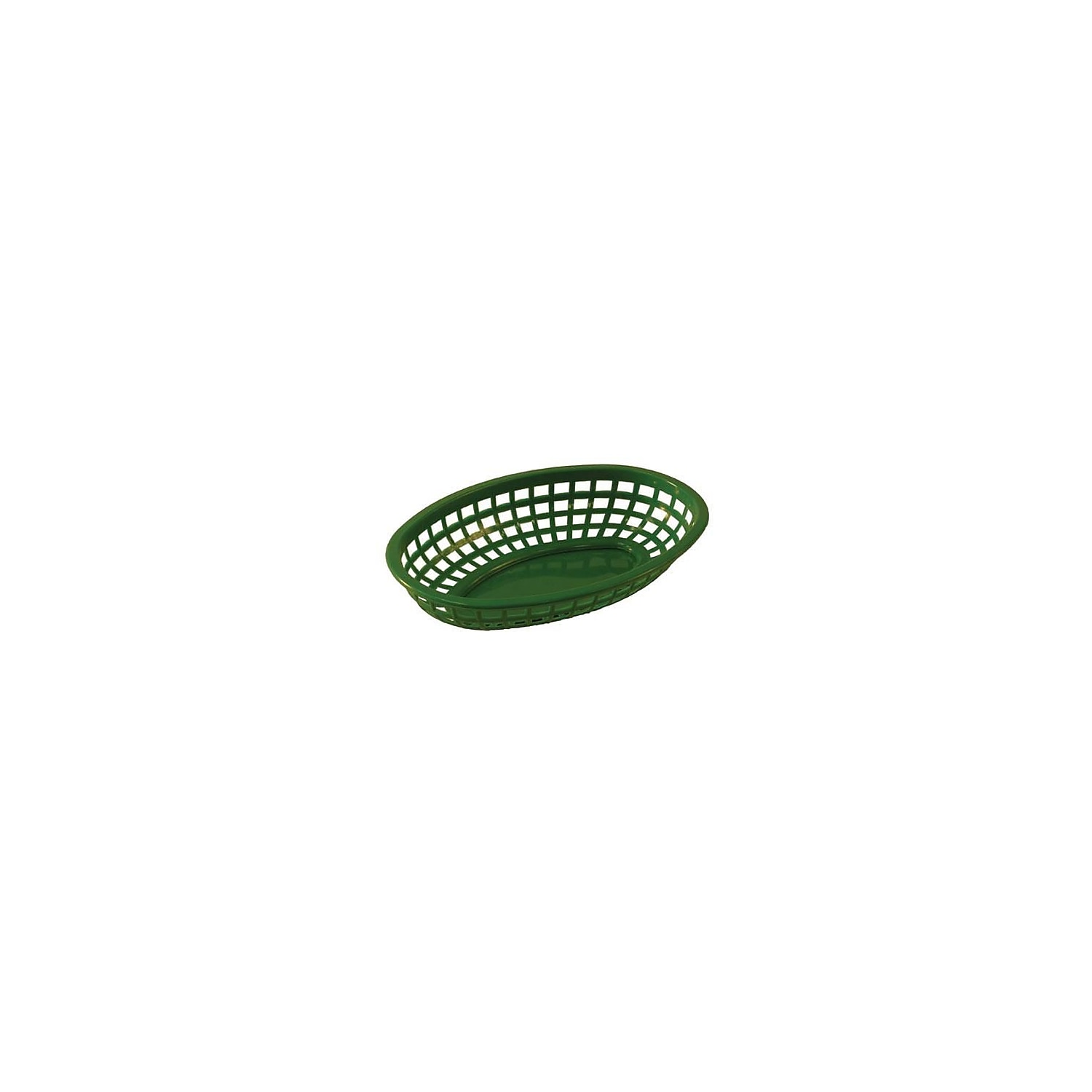 Tablecraft Oval Green Plastic Baskets 12/CT (1074G) 86376 - Walmart.com