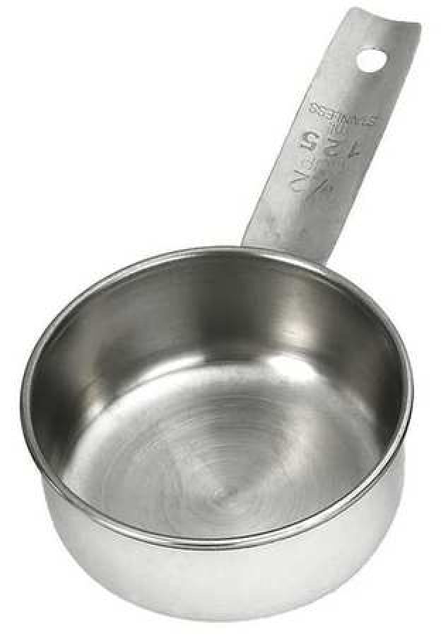 Tablecraft Products Company Measuring Cup,1/2 Cup,Stainless Steel 724C ...