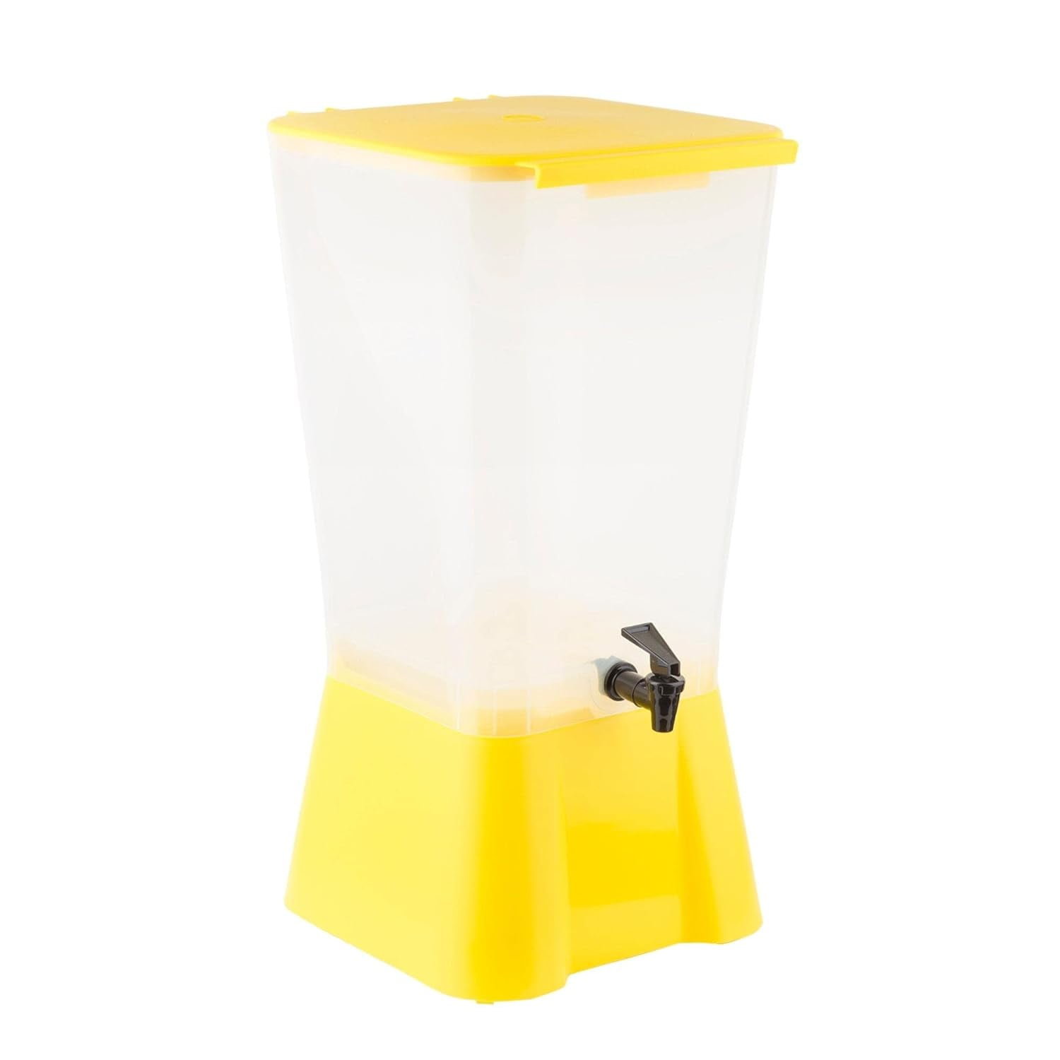 Tablecraft Yellow 5 Gallon Plastic Beverage Dispenser | Cold Drink ...
