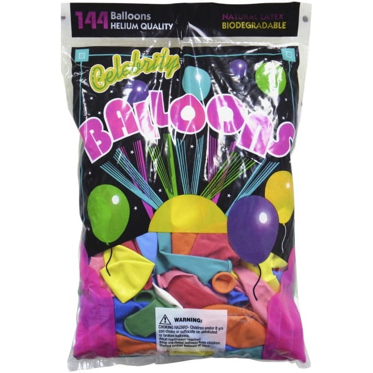 Tablemate Assorted Latex Balloons, 12", Assorted, Pack of 144 - Walmart.com