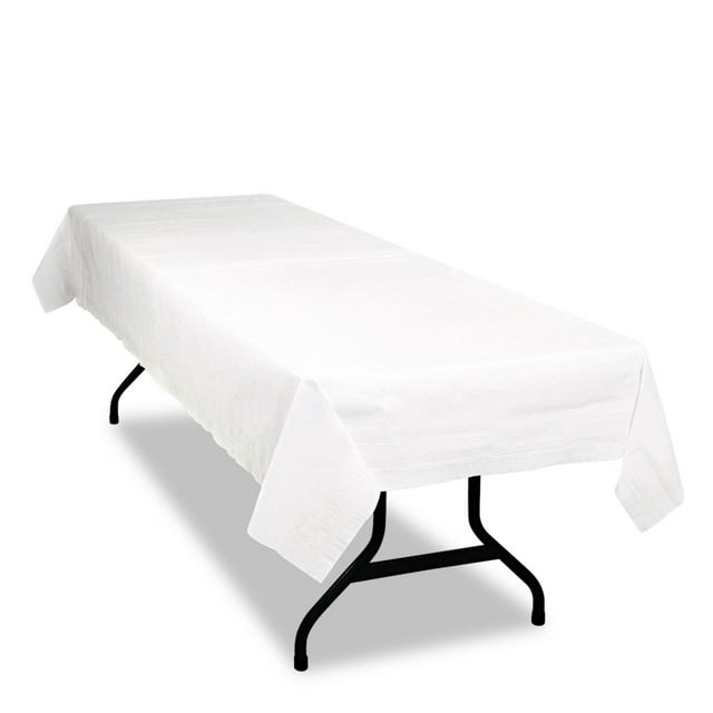 Tablemate Large Paper Tablecloth, Poly Tissue Table Cover Set, 54 x 108 ...