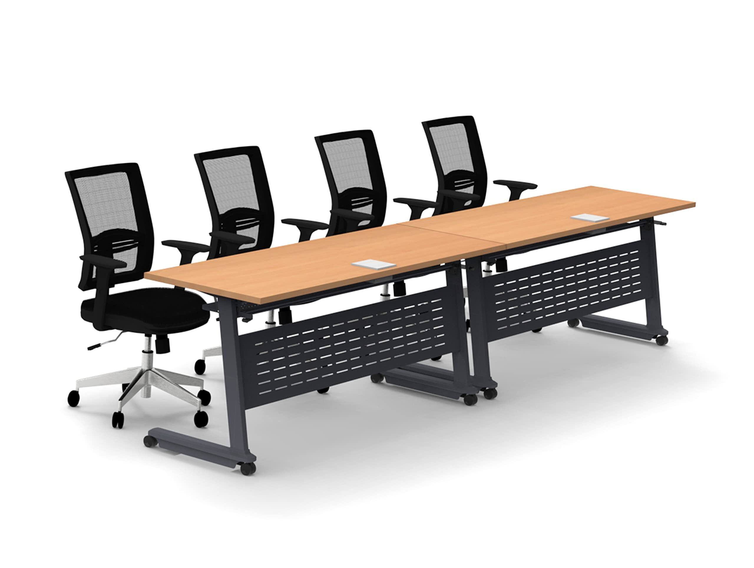 Tables Training Meeting Seminar Classroom Model 9093 6pc Beech Folding ...
