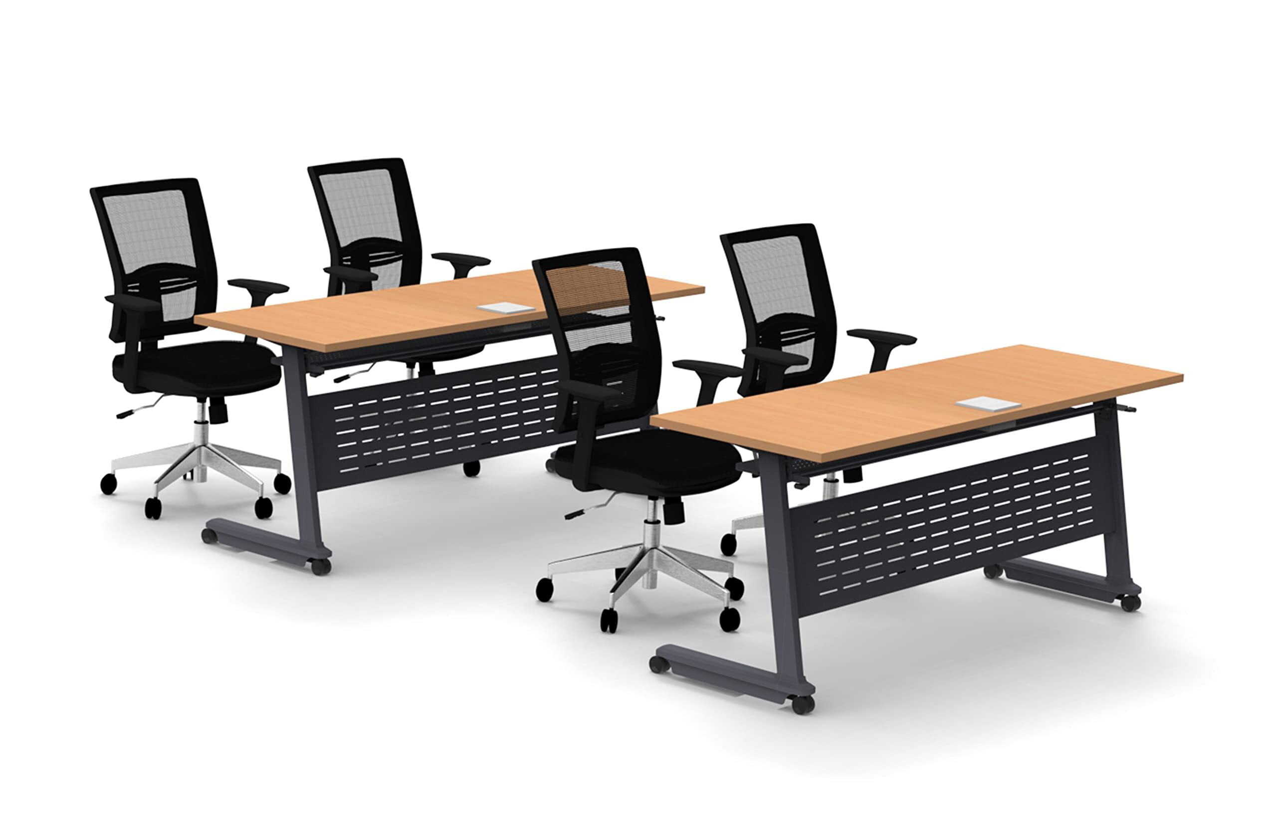 Tables Training Meeting Seminar Classroom Model 9095 6pc Beech Folding ...