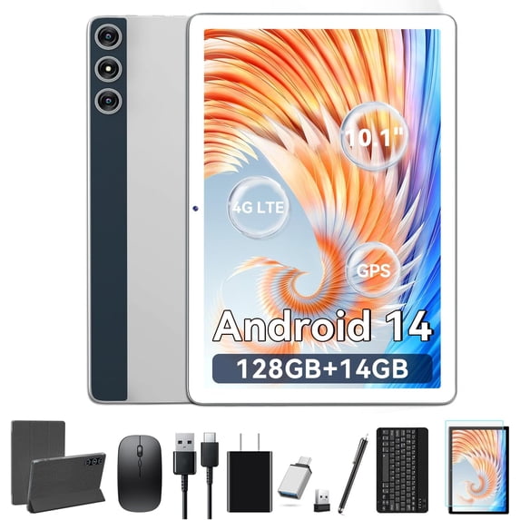Tablet 10.1 Inch 14, Octa-Core 5G WiFi, 128GB ROM 14GB , Dual Sim Card ...