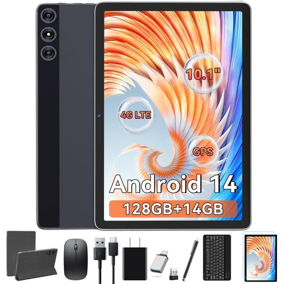 Tablet 10.1 Inch 14, Octa-Core 5G WiFi, 4G Cellular(T-Mobile), 128GB ...
