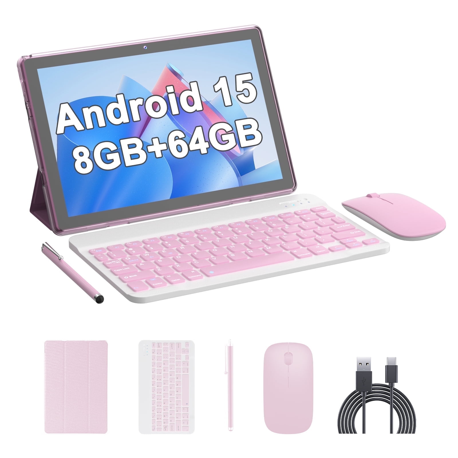 YQSavior Android 15.0 10.1 Inch Tablet with 8GB RAM, 64GB ROM, Quad ...