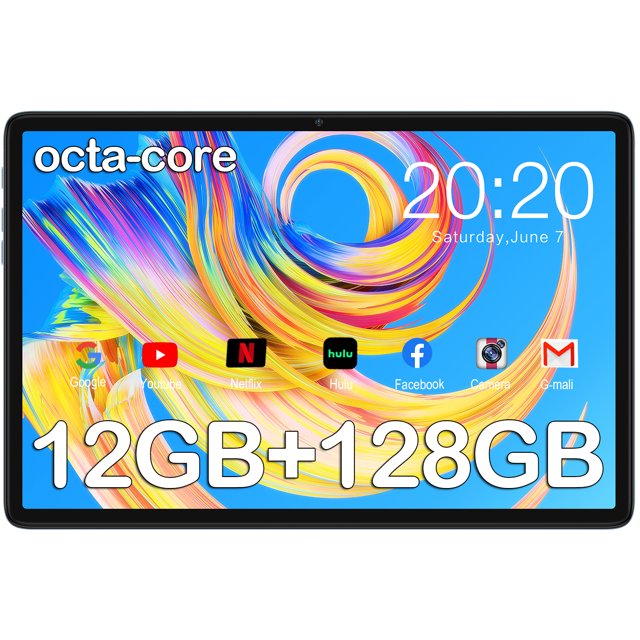 TECLAST P30S 10.1 inch Android 12 Tablet, 12GB RAM 128GB ROM, 1280*800 IPS Screen, 8-Core MTK ...