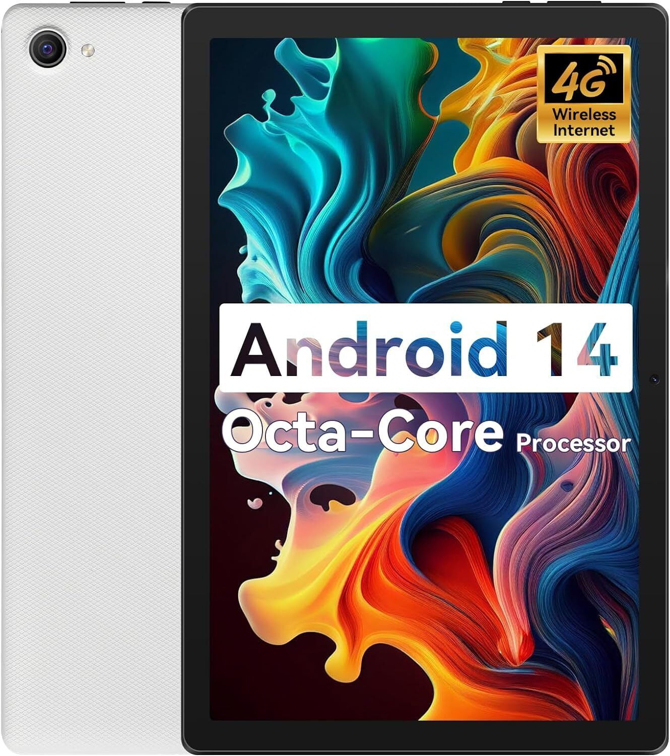 Tablet 10 Inch Android 12-14 Tablet 32GB 64GB RAM HD+IPS Screen Camera ...