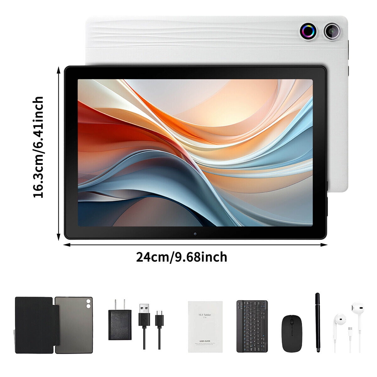 Tablet 10 Inch Android 14 Octa-Core Tablets,10GB+64GB With Keyboard ...