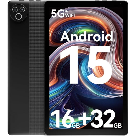 Tablet 10 Inch Android 15 OS GMS Certified Tablets PC 1.8 GHz 5-Core 16 ...