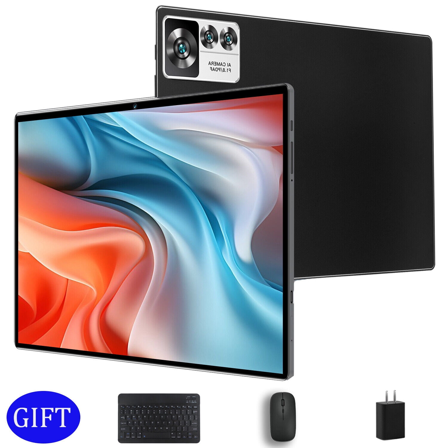 Tablet 10 in Android 14 Tablet Octa-Core Dual 13MP+8MP Camera WiFi 6 ...