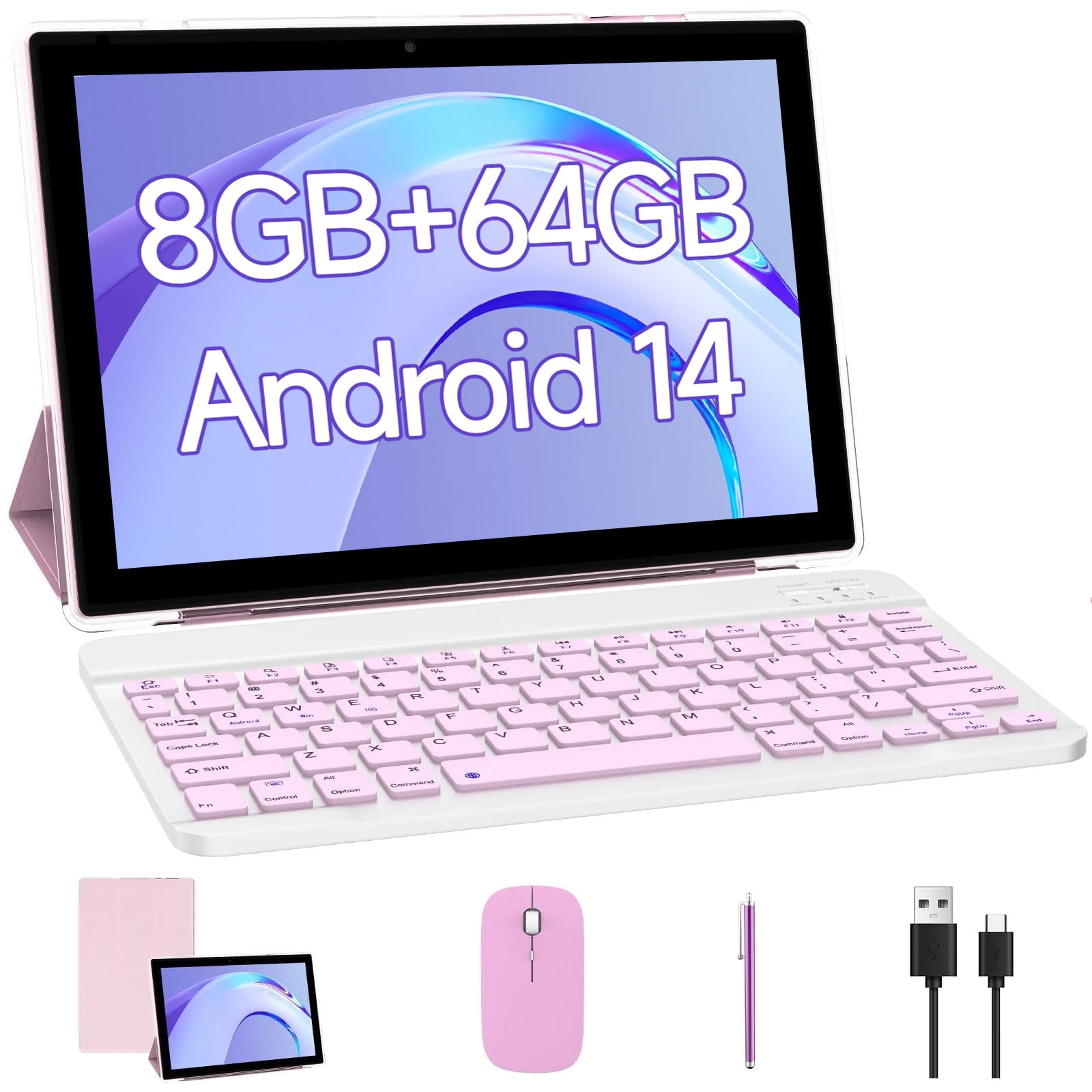 YQSAVIOR 10 inch 2 in 1 Tablet, 4GB+64GB, Quad Core, HD Screen, Dual ...