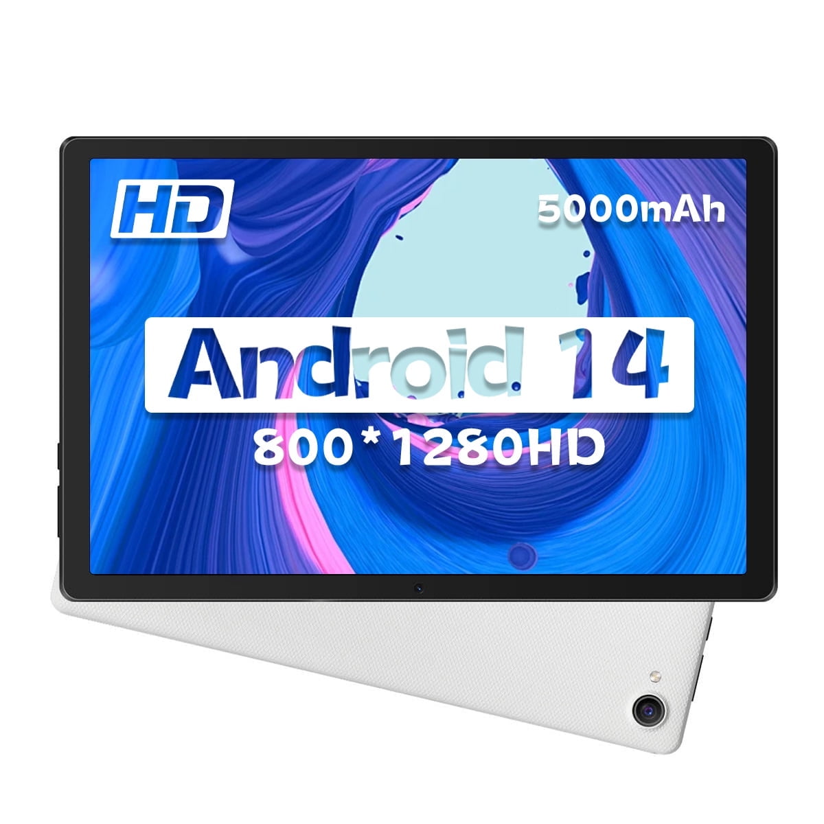 Tablet 10 inch, Android 14 Tablet Octa-Core Processor with 64GB Storage, Dual 5MP+8MP Camera ...