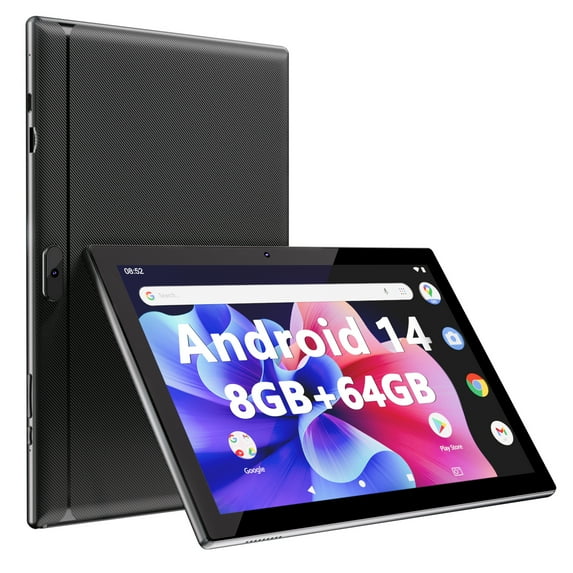 Tablet 10 inch, Newest Android 14 Tablet, 8GB+64GB+1TB Expand, Quad ...