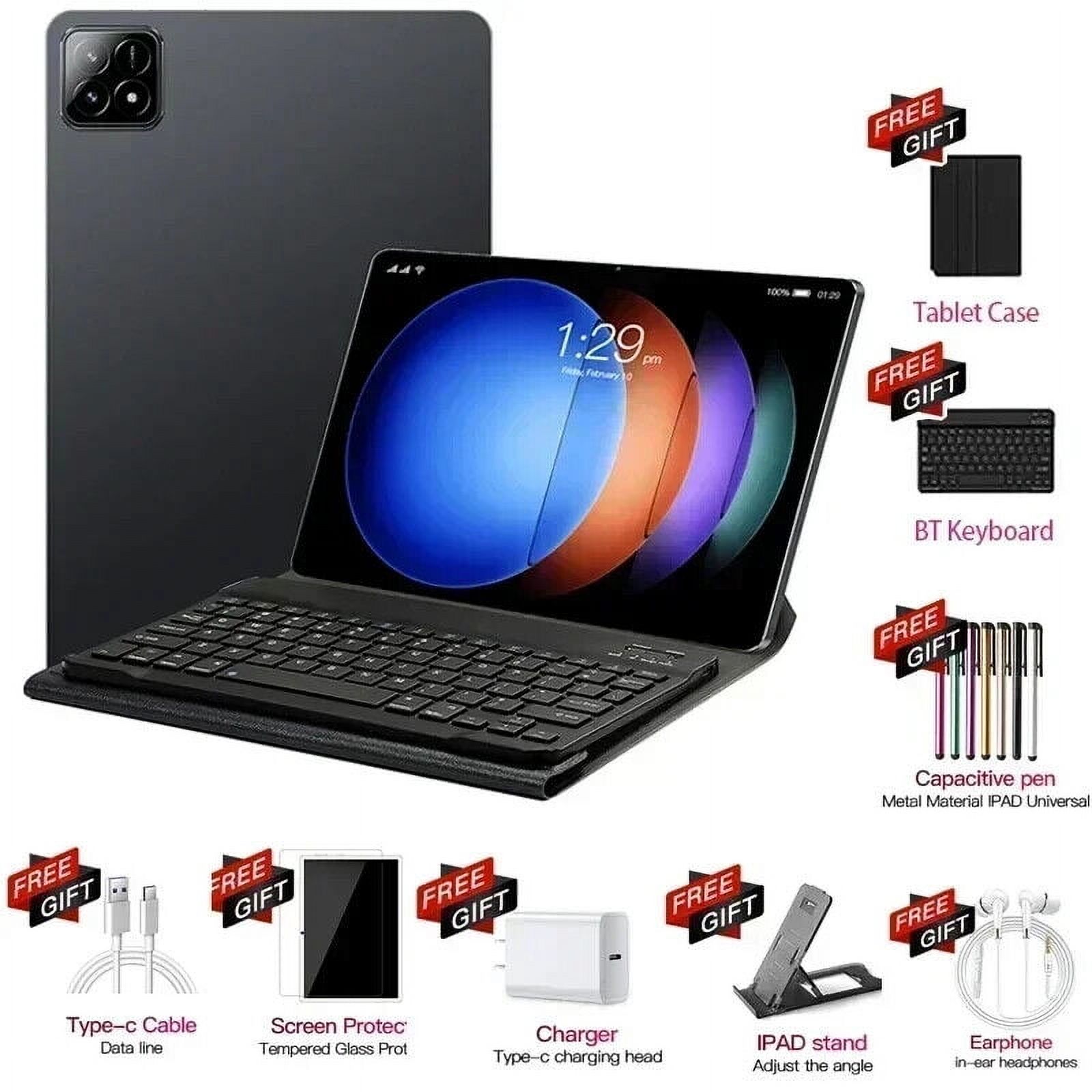 Tablet 11'' HD 4K Android 14 16GB+1T 5G Dual SIM Phone Call Bluetooth ...