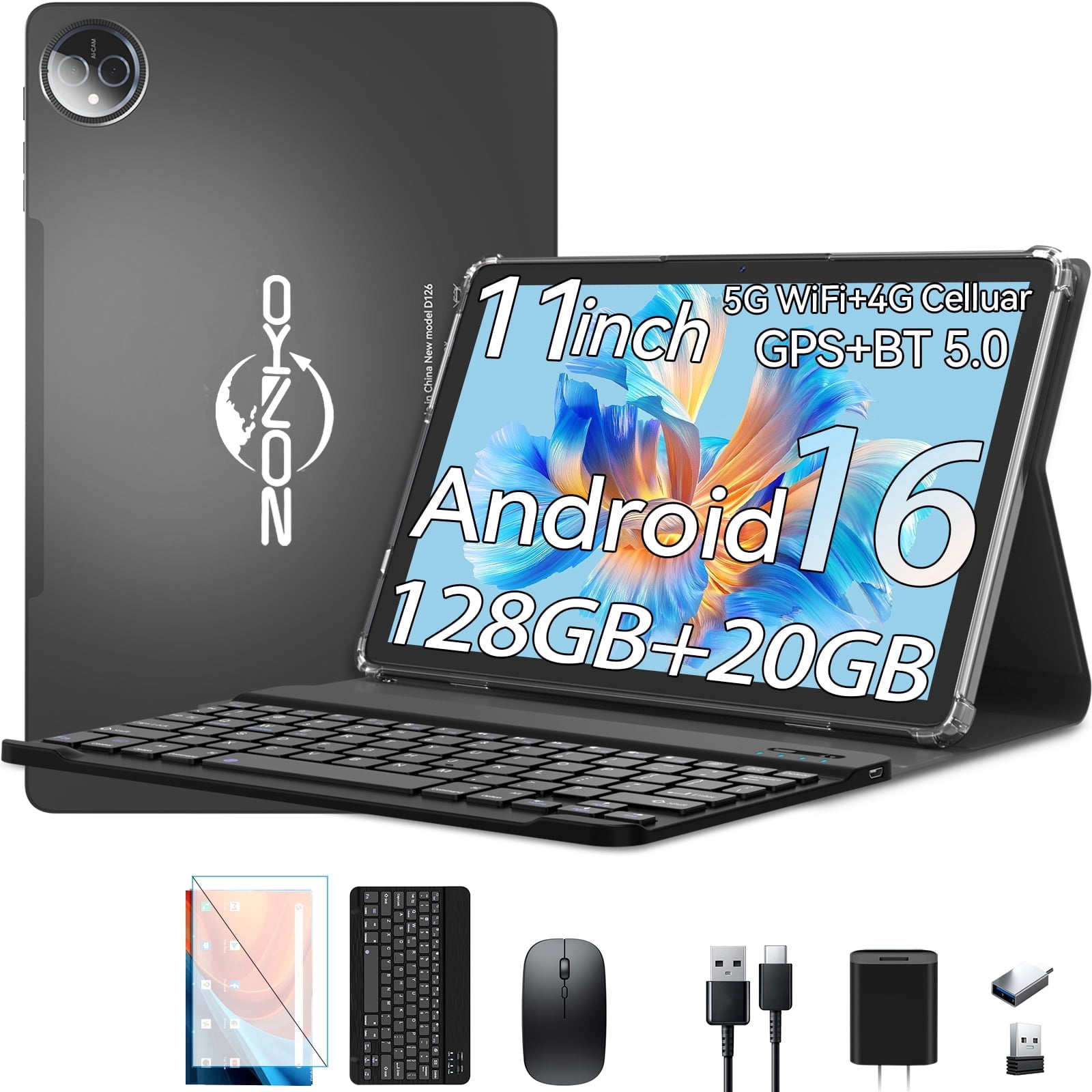 Tablet 11inch Android 16 Tablet with Gemini AI,20GB RAM+128GB ROM,4G ...