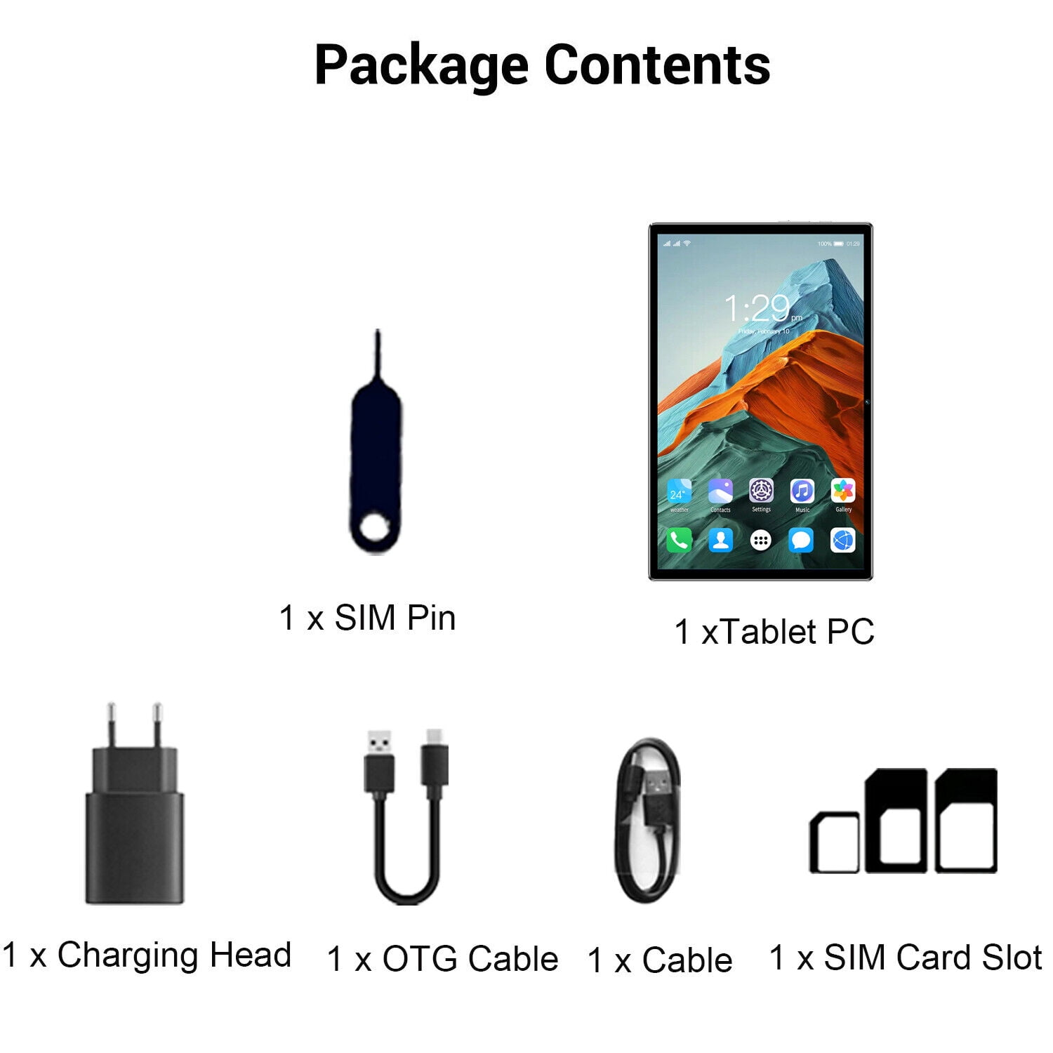 Tablet 16GB RAM+256GB PC Tablet Octa-Core Goggle 10.1 in Gaming Tablet ...