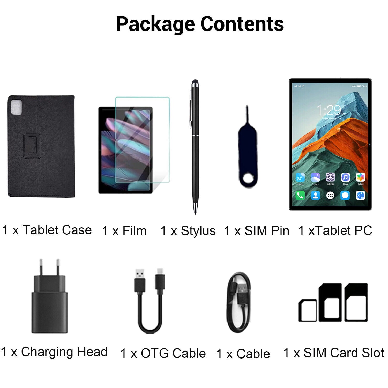 Tablet 16GB RAM+256GB PC Tablet Octa-Core Goggle 10.1 in Gaming Tablet ...