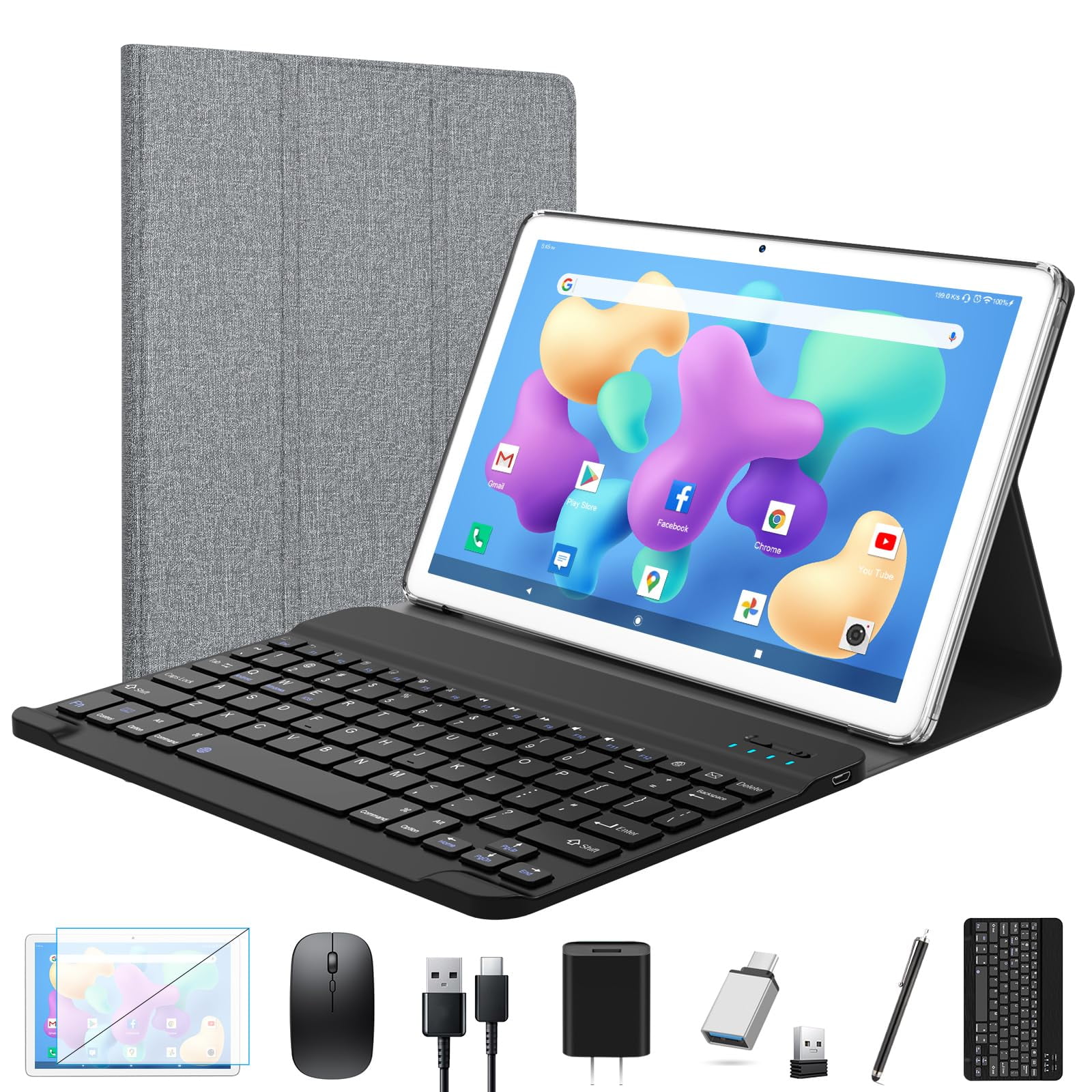Tablet 2025 Latest Android Tablet 10 inch, Octa-Core WiFi Tablets with ...