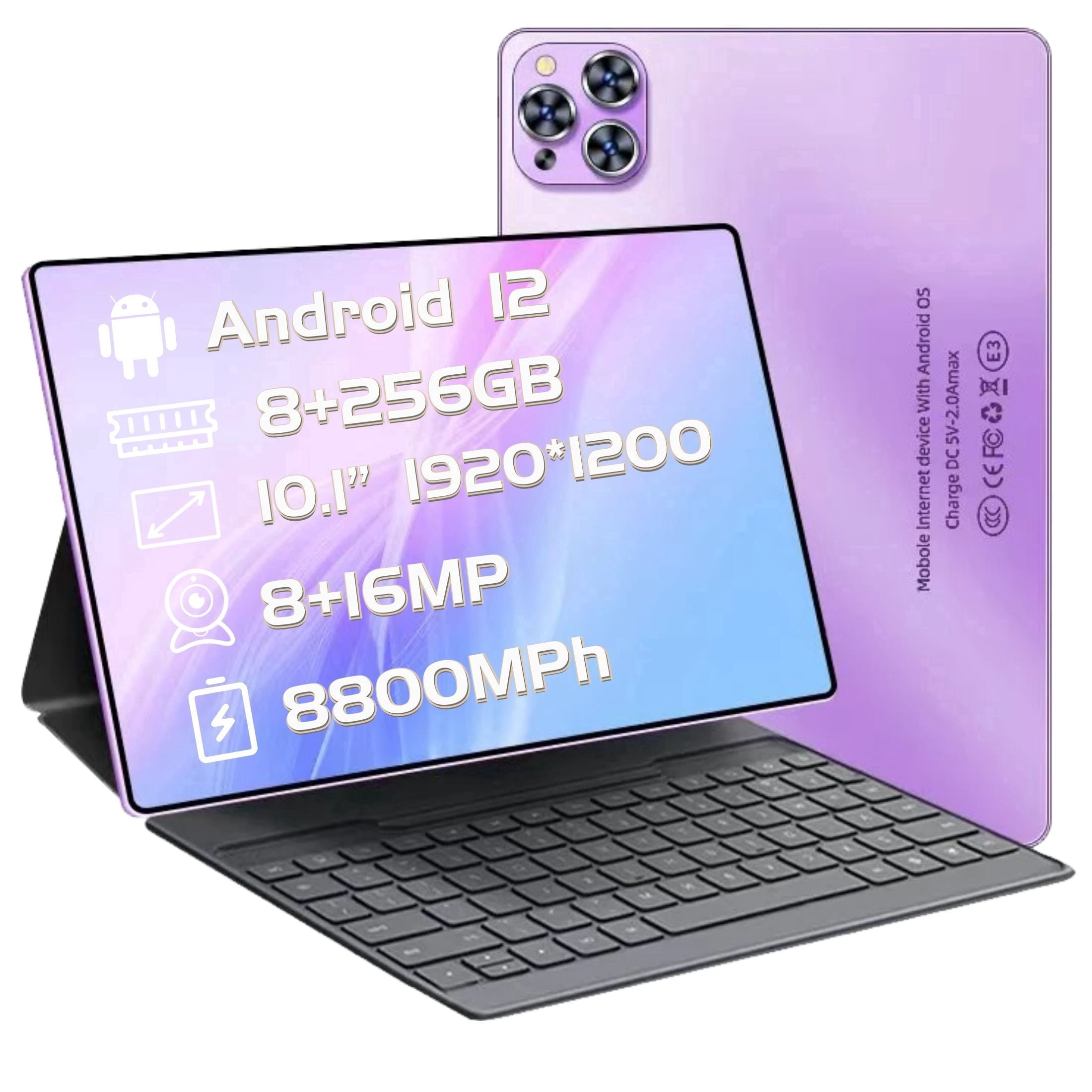 Tablet 2026 Newest Android 12 Tablet, 10 Inch Tablet,5G Wi-Fi Tablet ...