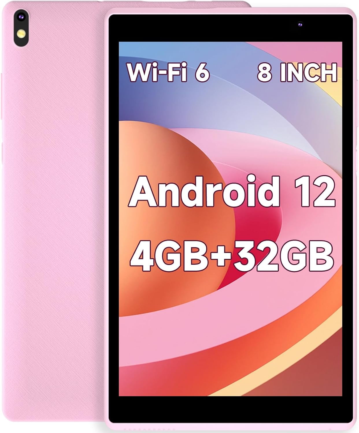 Tablet Android 12 Tablets, 8 inch Tablet 4GB RAM, 32GB ROM Support ...