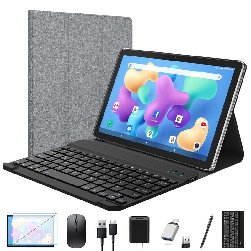 Tablet Android Tablet 10 inch, Octa-Core 5G WiFi Tablet with Keyboard ...