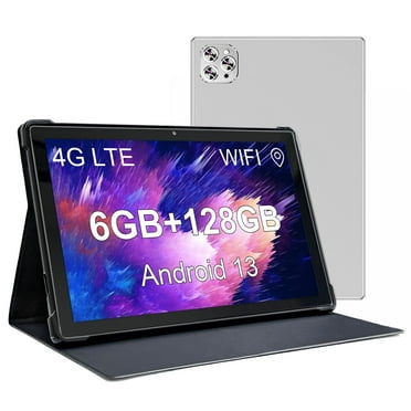 VASOUN Android 14 Tablet 10.1", 12GB(6 6 Expand) RAM, 128GB ROM, Octa Core, Dual SIM 4G Unlocked ...