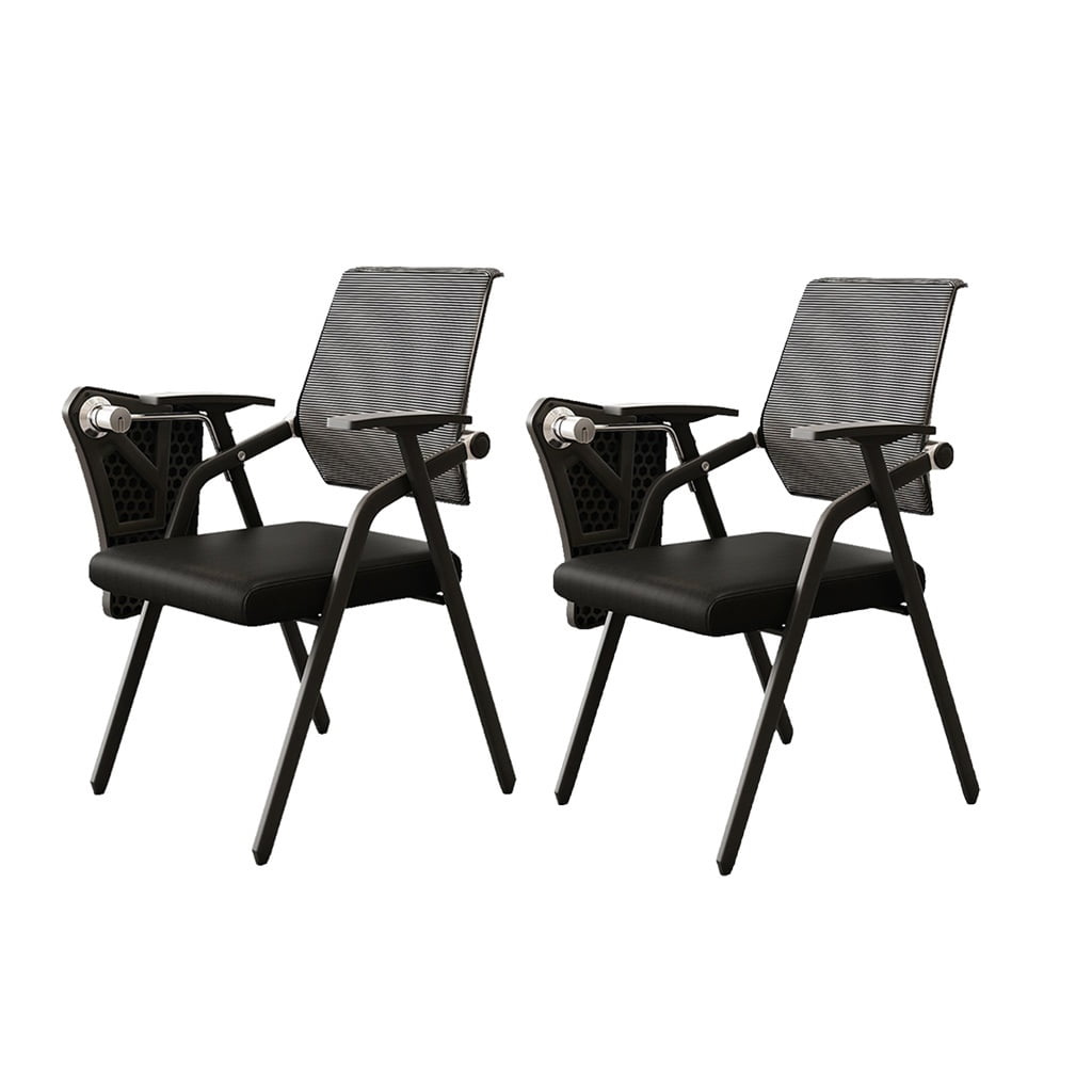 Tablet Arm Chair with Desk Attached,Folding Office Chair Mesh Guest ...