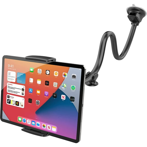 Tablet Car Mount for iPad Truck Holder Long Arm Extension Strong ...