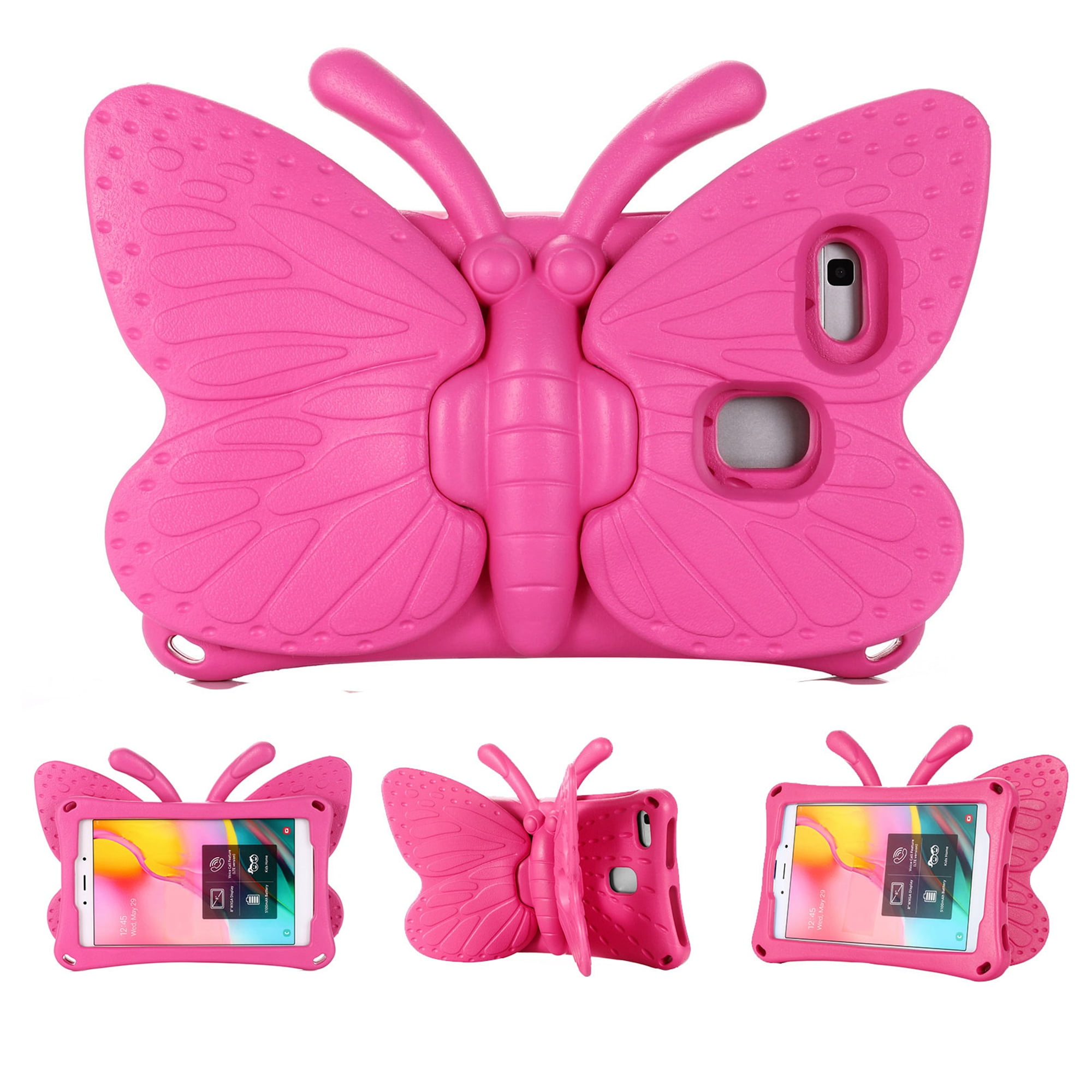 Tablet Case For Kids, 3D Cartoon Butterfly Non-Toxic EVA Light Weight ...