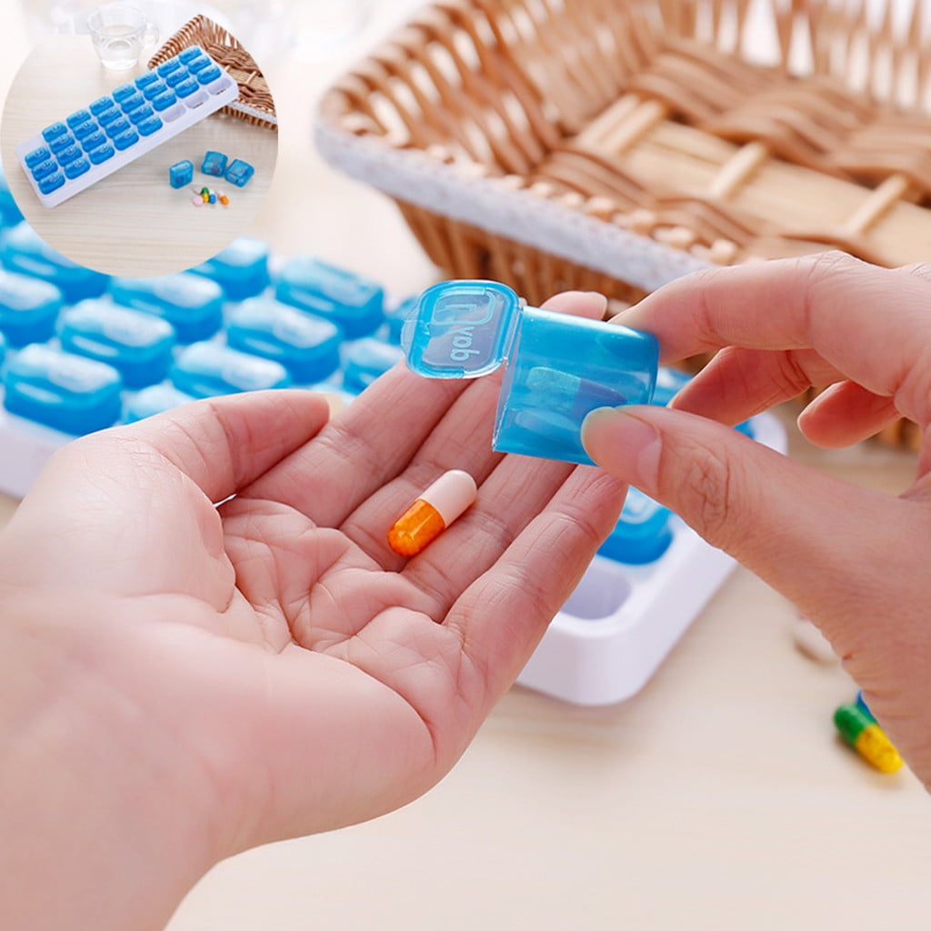 Tablet Dispenser Organizer Extra Large 31 Day Monthly Pill Box | Weekly ...