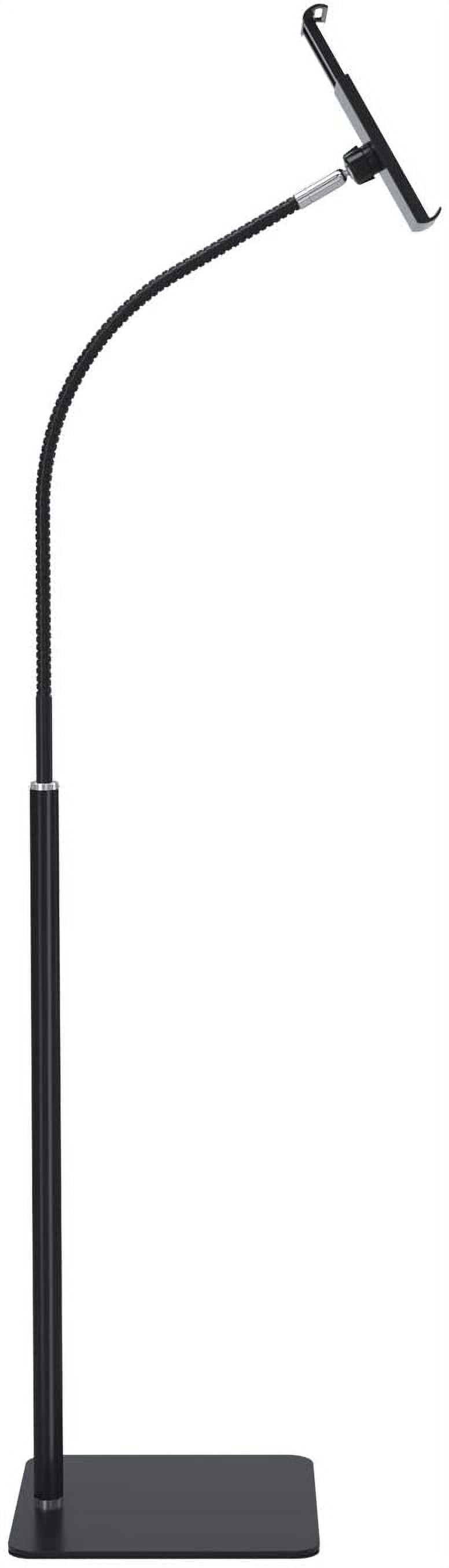 Tablet Floor Stand with Flexible Gooseneck and Stable Aluminum Base ...