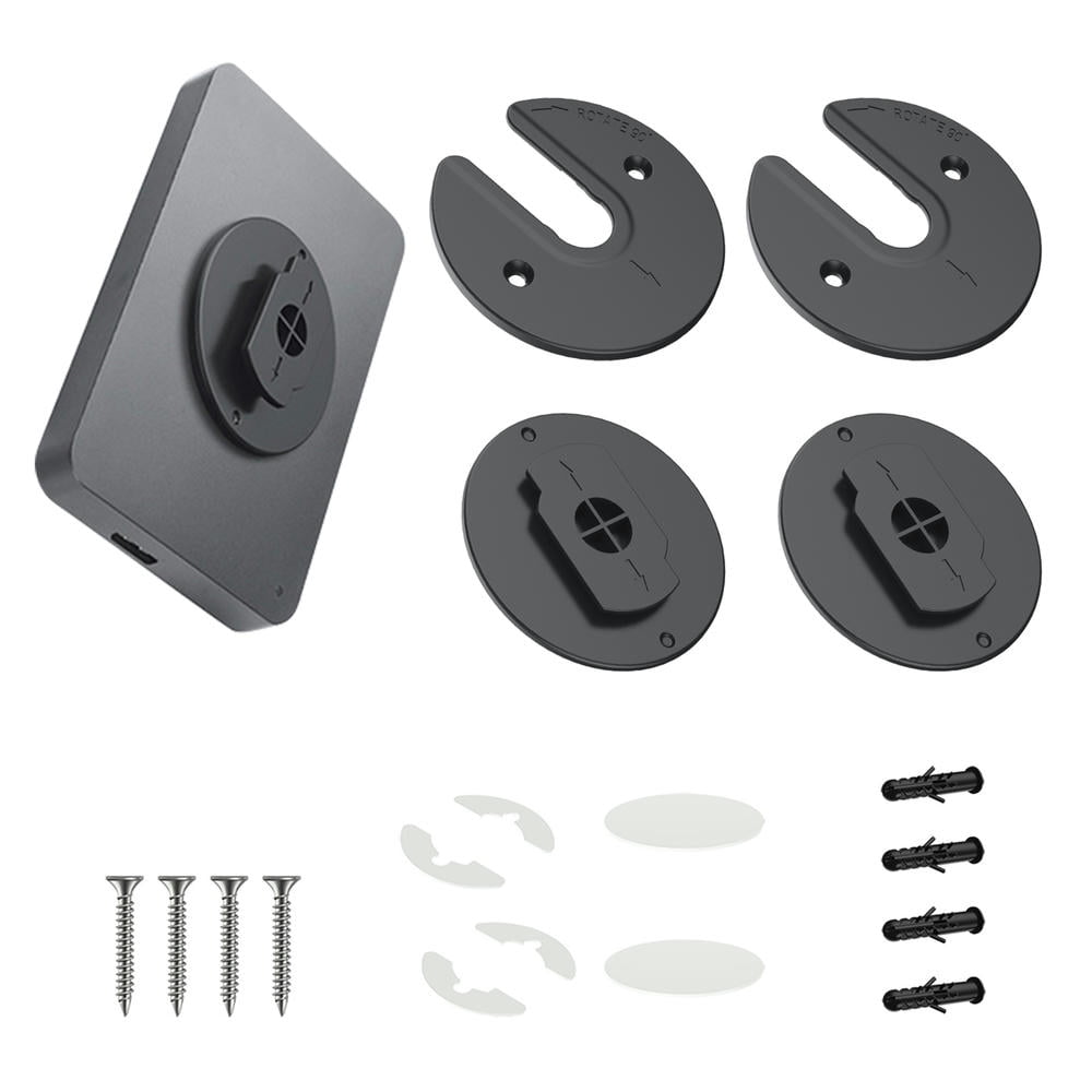 Tablet Holder ABS Rotating Adjustable Black Wall Mount Showroom Living ...