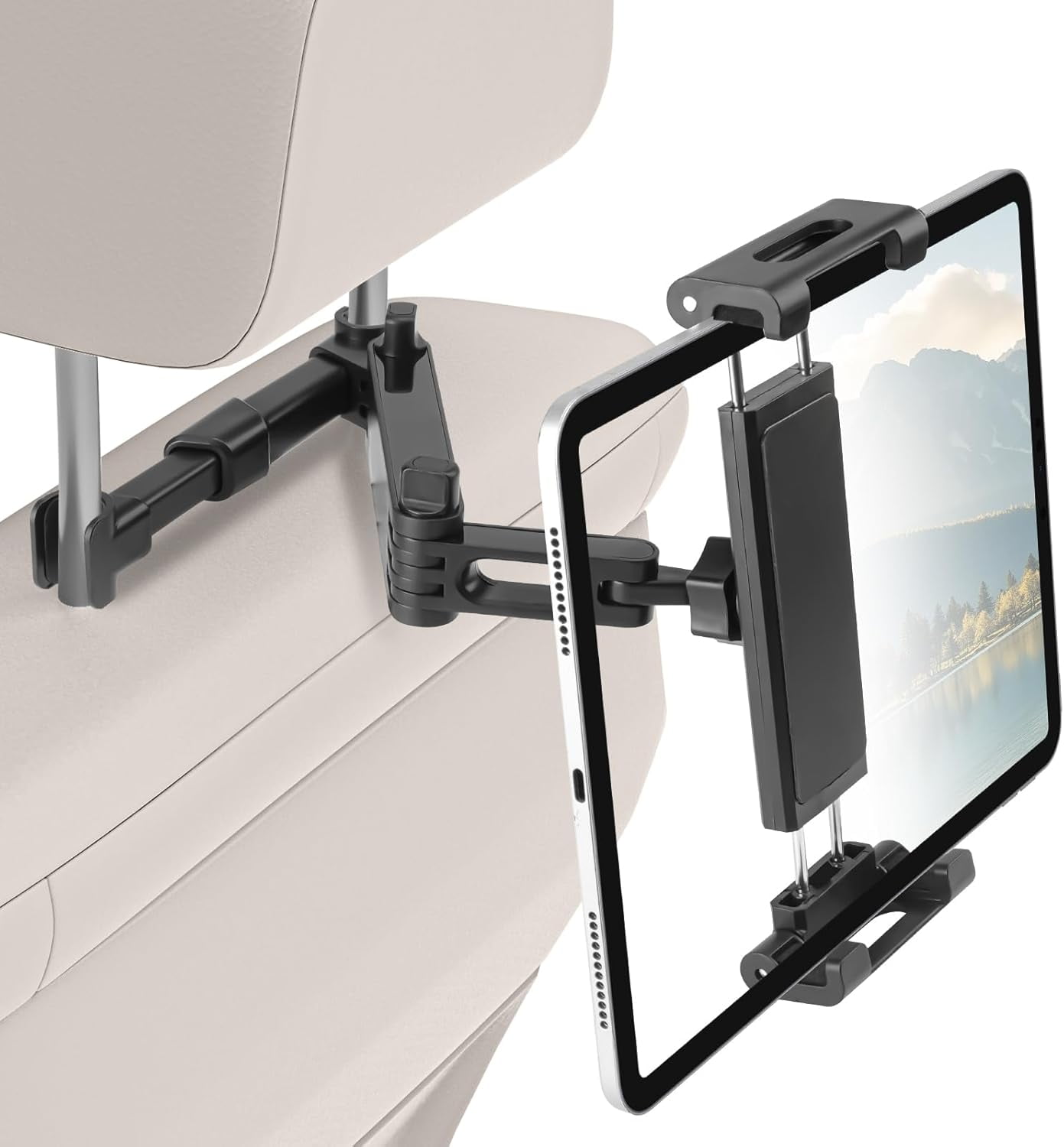 Tablet Holder for Car 3 in 1 Extension Arm Adjustable Car Headrest ...
