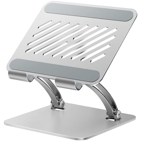 Tablet Holder Stand, Dual Rod Adjustable Aluminum Desktop Stand ...