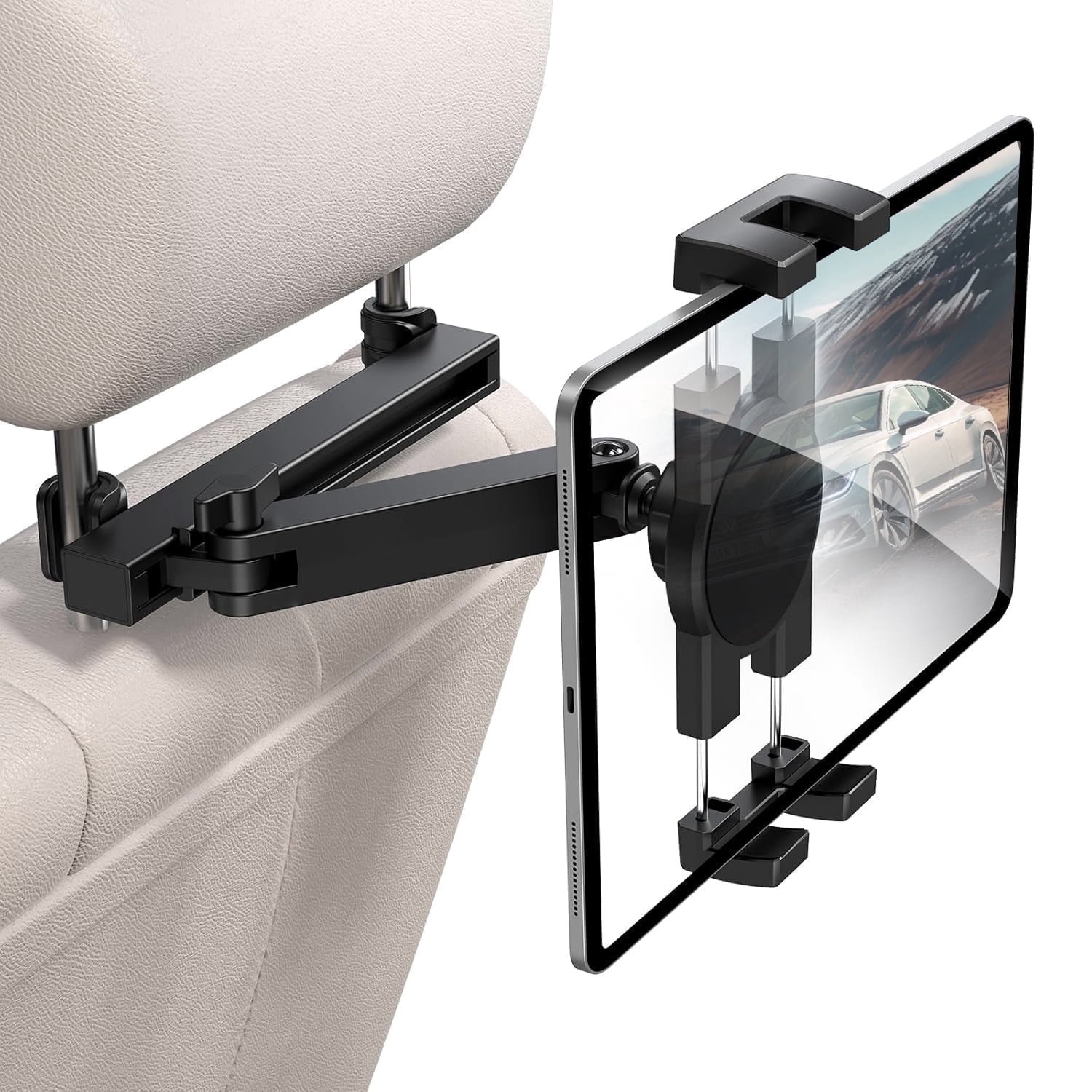 Tablet Holder for Car,Backseat Headrest Tablet Mount for 4.5-10.5" iPad ...