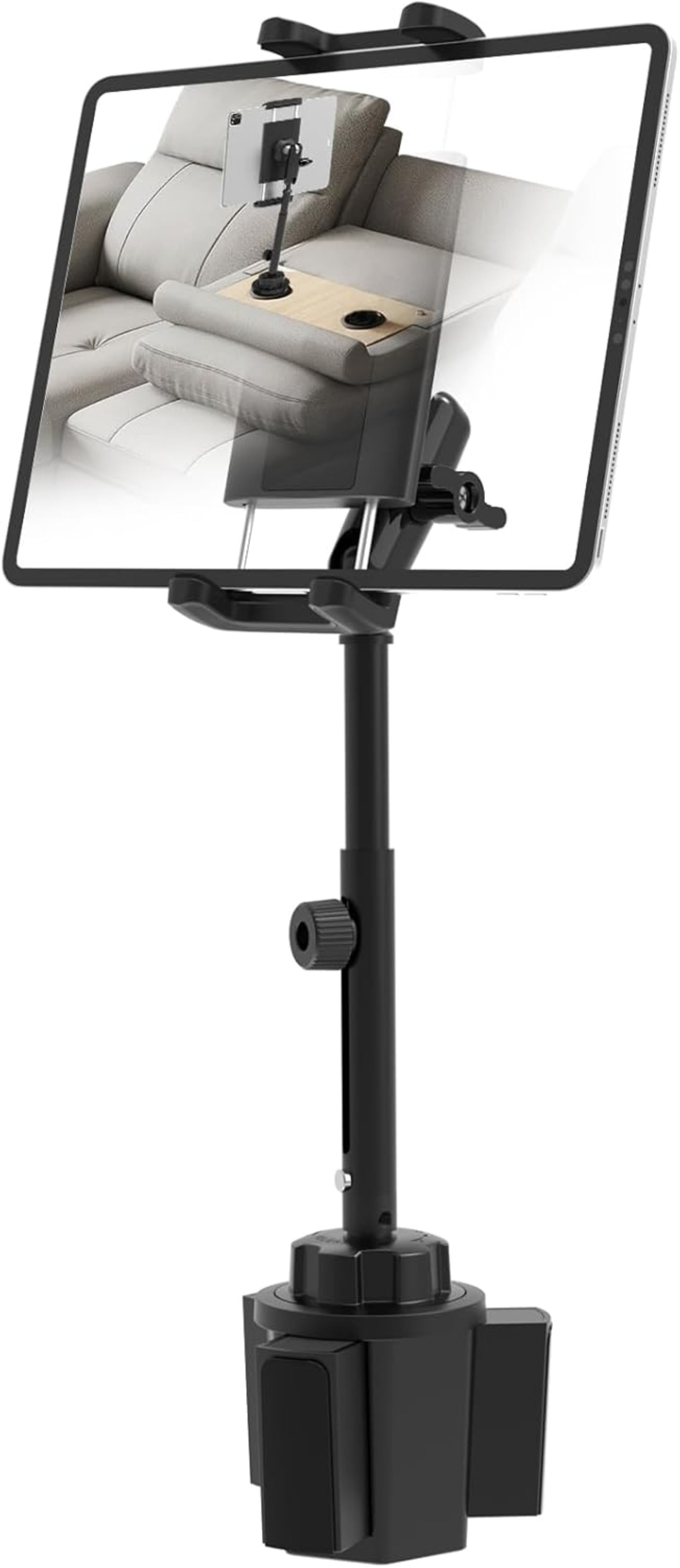 Tablet Mount for Sofa Cup Holder, [Metal long arm] Recliner Chairs ...
