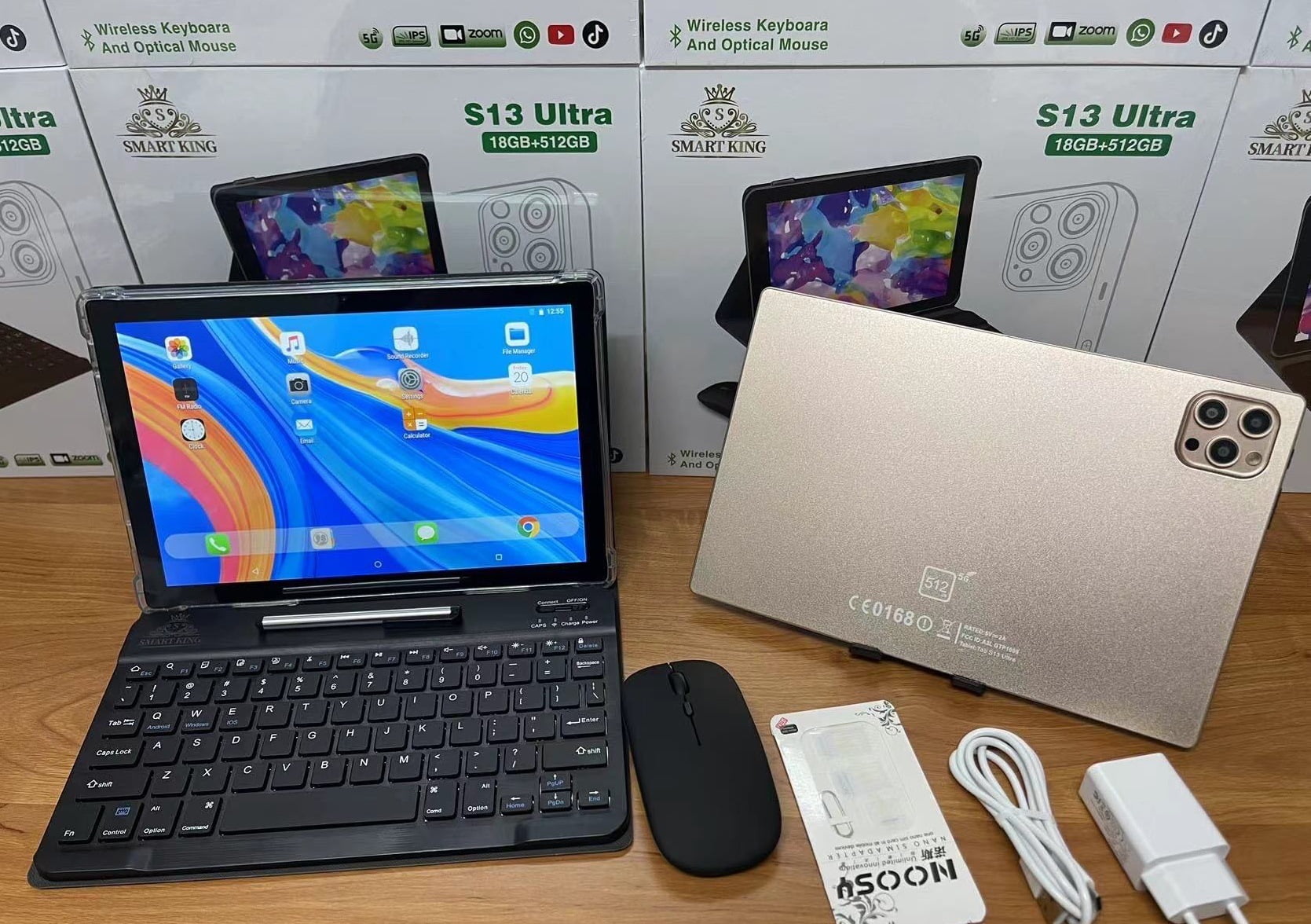 Tablet PC Smart King S13 10.1 inch unbreakable screen tablet 18g 512g ...